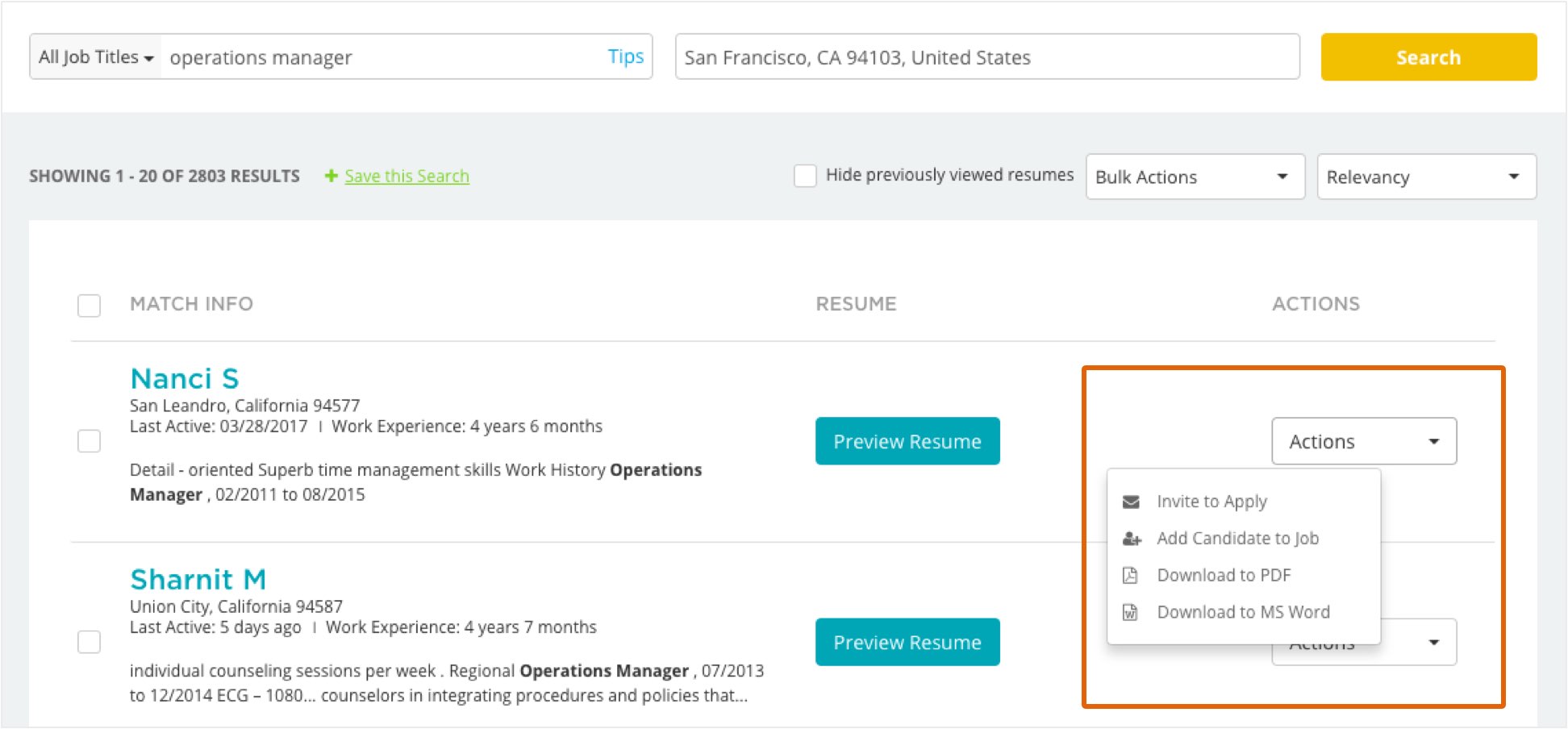 21+ million searchable resume database | MightyRecruiter